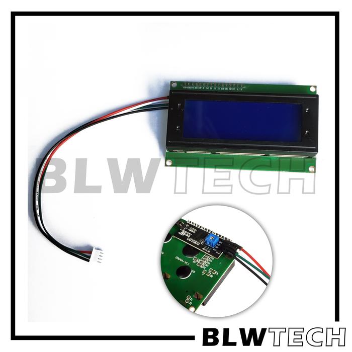 Jual Display Monitor LCD 20x4 Biru Arduino ESP8266 I2C sudah ada kabel ...