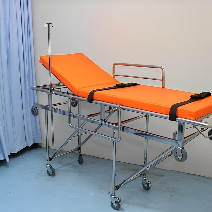 Jual Stretcher Ambulance Stainless | Brangkar Dorong Ambulance ...