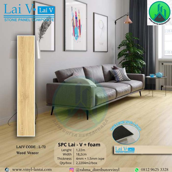 Jual Lantai Spc Lai-V Motif Kayu Tebal 5,5mm Type L-72 Wood Veneer - Jakarta Timur - flooring ...