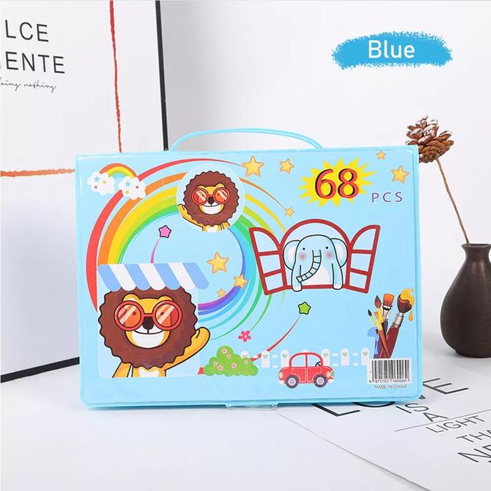 Jual ART SET 208 PENSIL WARNA Crayon Set 208Pcs - Crayon Mewarnai ...