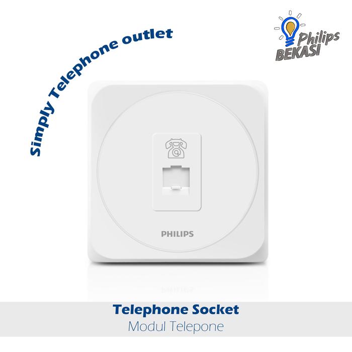 Jual Philips Simply Telephone Socket Outlet/modul telephone - Kota Bekasi - Philipsbekasi ...