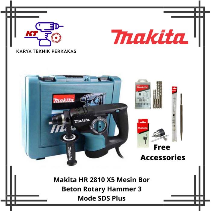 Jual Makita HR 2810 X5 Mesin Bor Beton Rotary Hammer 3 Mode SDS Plus - Jakarta Barat - Karya ...