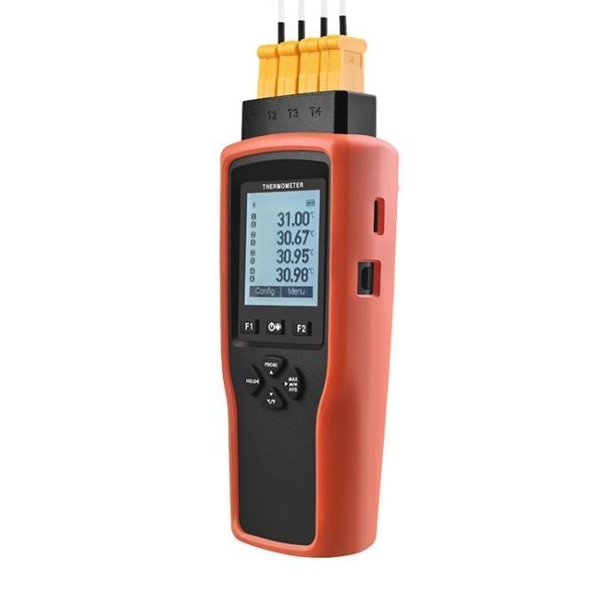 Jual High Temperature Thermocouple Thermometer Data Logger 4 Channel ...