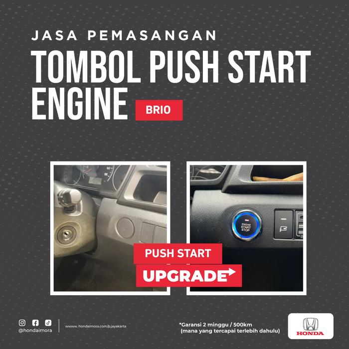Promo Pasang tombol push start engine Brio Satya Cicil 0% 3x - Jakarta ...