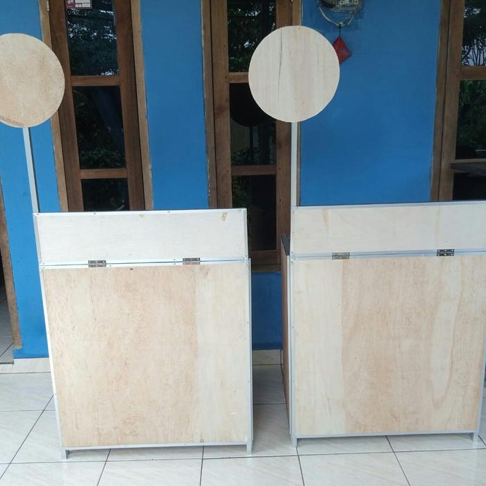 Jual booth portable, meja lipat aluminium sosis, seblak, baso, es ...
