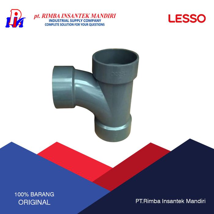 Jual Pvc Large radius Tee 2" inch - D LT - fitting Y 90 Lesso - Kota ...