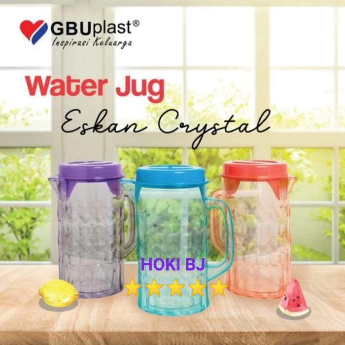 Jual Teko Eskan Kristal 1,5L Teko Water Jug Plastik Tebal GBU Plast WJ-001 - Kab. Tangerang ...