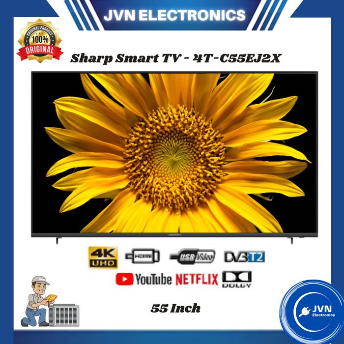 Jual Sharp 55 Inch Smart TV - 4T-C55EJ2X - Kota Tangerang Selatan - JVN ...
