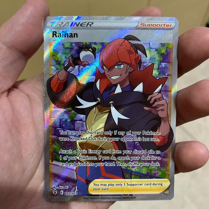 Jual Kartu Pokemon Card Evolving Skies Trainer Supporter Raihan Full ...