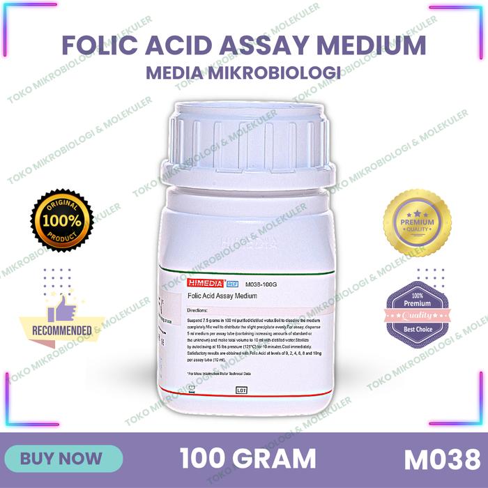 Jual Folic Acid Assay Medium - Media Mikrobiologi, 100 Gram - Kab ...
