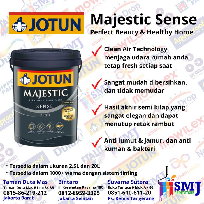 Jual Cat Tembok Anti Noda Bakteri JOTUN Majestic Sense warna Putih 2,5L - Jakarta Barat - SUMBER ...