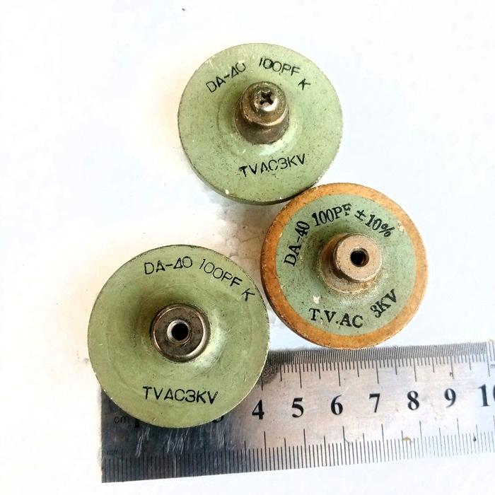 Jual doorknob 100pf 3KVA pemancar rf kapasitor highvolt tested - Kota ...