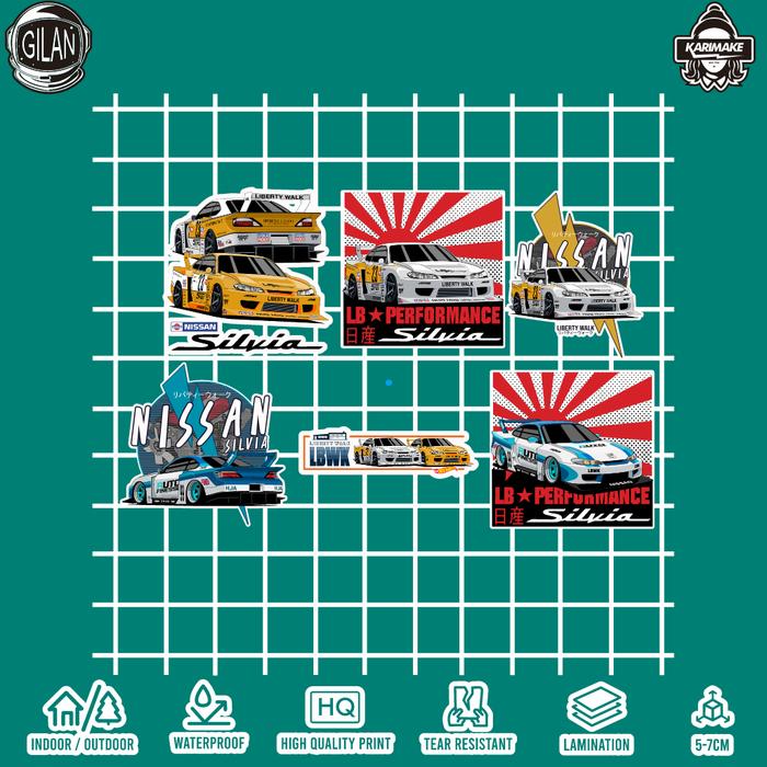 Jual KARIMAKE Sticker Pack NISSAN SILVIA S15 LBWK AUTO FINESSE MINIGT ...