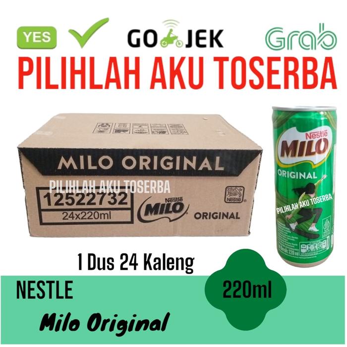 Jual NESTLE MILO Activ-Go Original Kaleng - 240ml (1 dus isi 24 can ...