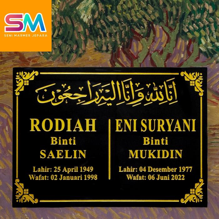 Jual Prasasti Tulisan Nama Batu Nisan Granit Ukuran Per Cm - Kab ...