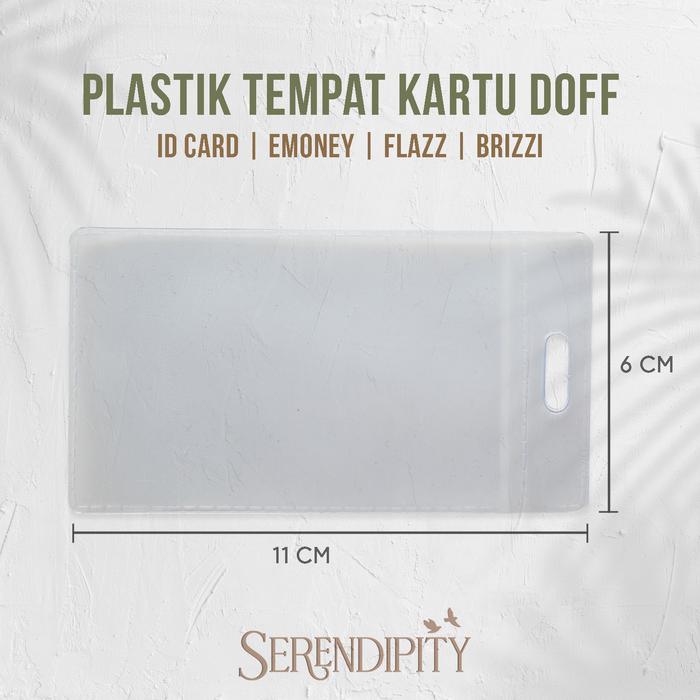 Jual plastik cover kartu tempat id card emoney pvc flazz doff premium ...