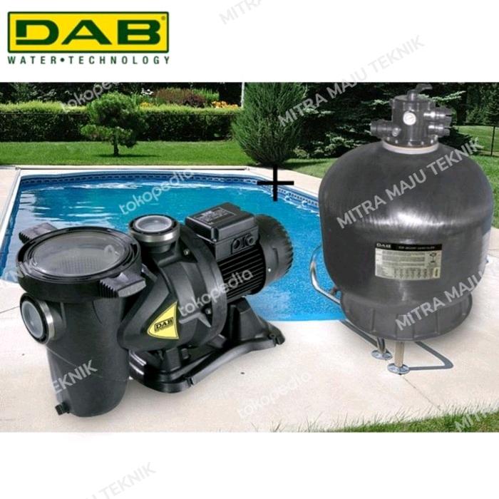 Jual Mesin Pompa Kolam Renang DAB Euroswim 100M 1HP Sand Filter DAB ...