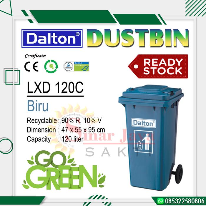 Jual Dustbin HDPE / Tong Sampah / Tempat Sampah Dalton 120 Liter ...