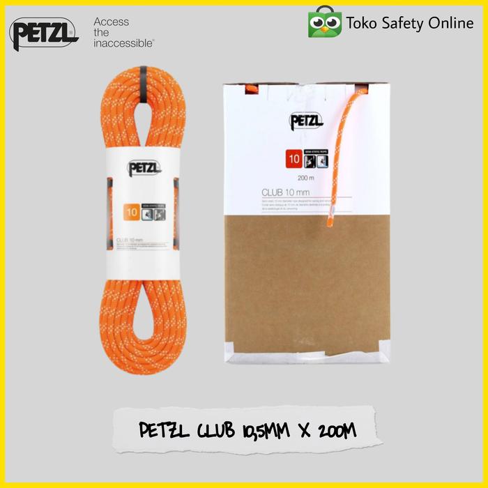 Jual PETZL Club Semi Static Rope 10mm x 200 Meter / Tali Karmantel ...
