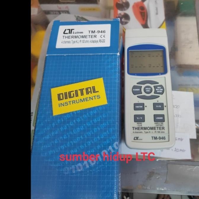 Jual Lutron Tm-946 4 Channels Thermometer Suhu Tm946 Asli Ukur ...