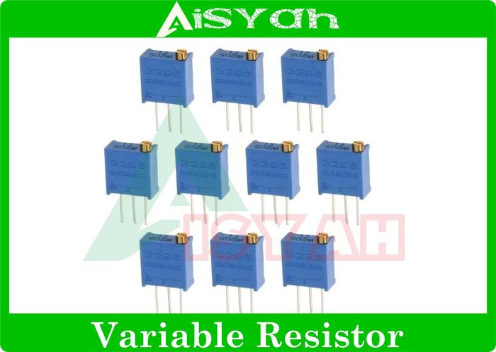 Jual 3296W 104 100k ohm Multiturn Trimpot Trimmer Variable Resistor VR ...