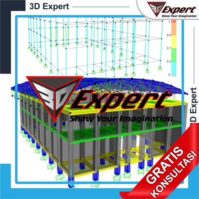 Promo Analisis Perhitungan Struktur Bangunan SAP2000 - Kota Surabaya ...