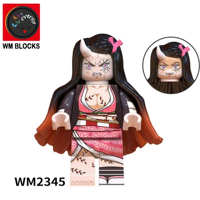 Jual Minifigure Mainan Blocks Bricks Demon Slayer Kamado Nezuko WM2345 ...
