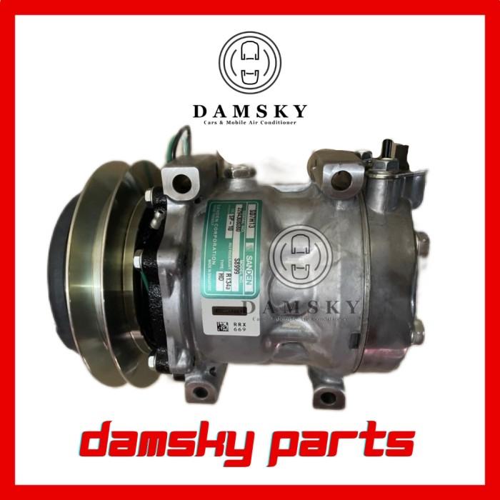 Jual Kompresor Compressor AC Mobil Alat Berat SD7H13 24v SANDEN ASLI ...