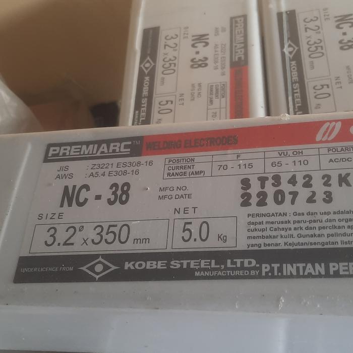 Jual KAWAT LAS KOBE STEEL NC-38 | 3.2MM E308-16 - Kota Surabaya - UD ...