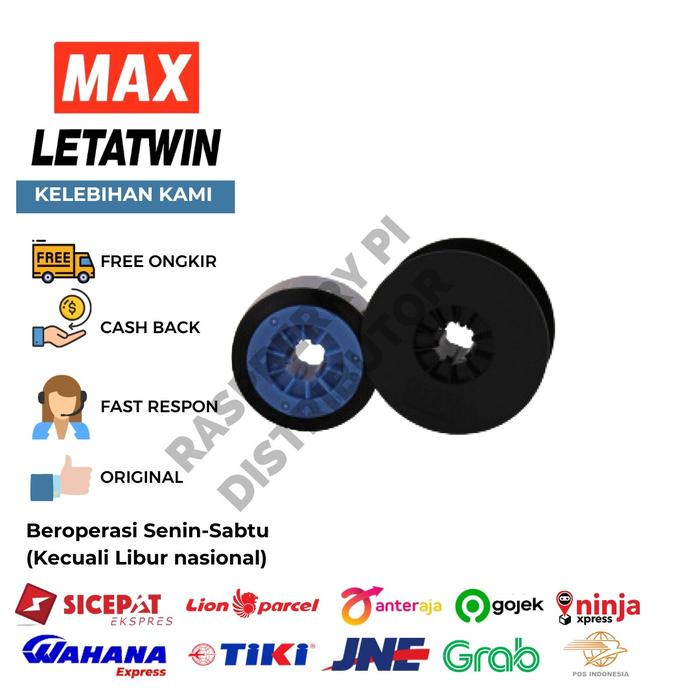 Jual MAX LETATWIN INK RIBBON LM-IR50BP HITAM UNTUK HEATSHRINK LM-550A ...