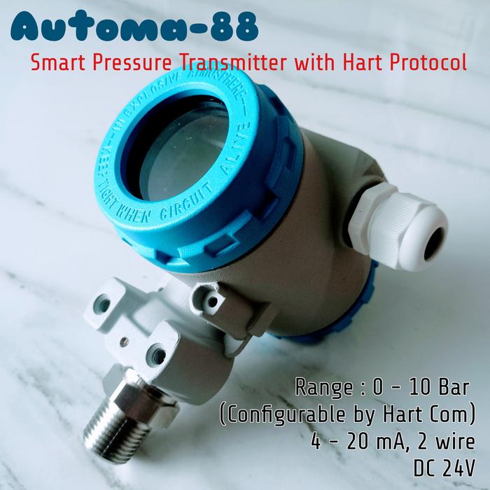 Jual Smart Industrial Pressure Transmitter DC 24V 4-20mA Hart LCD Display - Kab. Bekasi - Automa ...