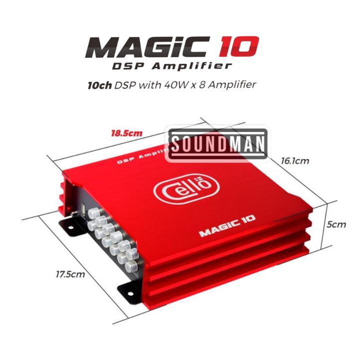 Jual PROCESSOR DSP CELLO MAGIC 10 Built in 8 CHANNEL Power - Jakarta ...