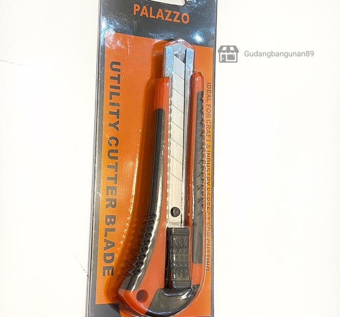 Jual Pisau cutter gagang karet/pisau cutter besar/cutter dorong ...