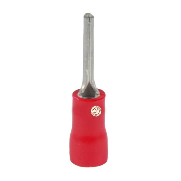 Jual Skun Tusuk Pin Bulat PTV 1.25 - 12 Merah Cable Lug / Sekun Kabel ...