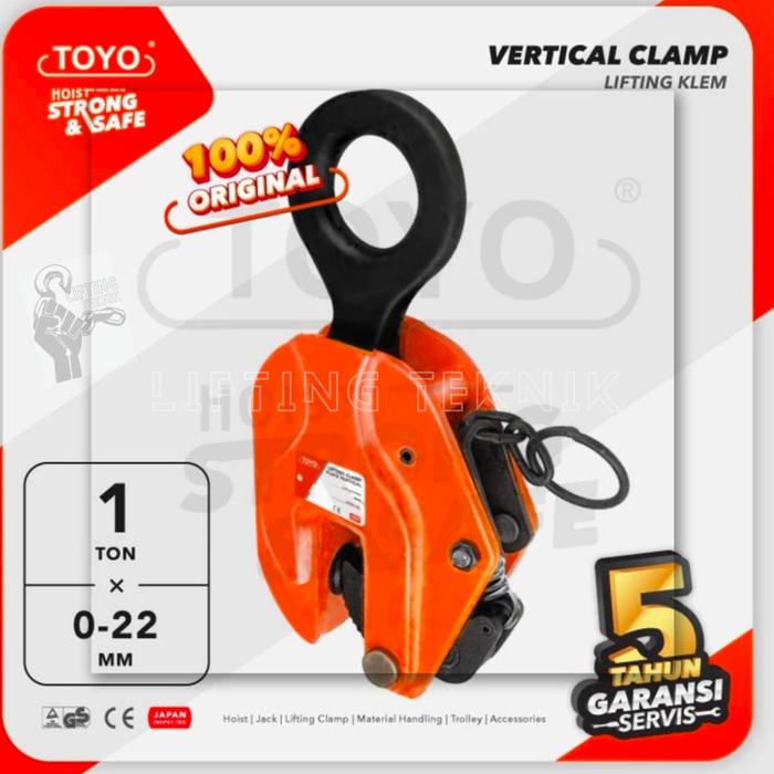 Jual Vertical Lifting Clamp 1 Ton TOYO / Vertical Clamp 1 Ton - Jakarta ...