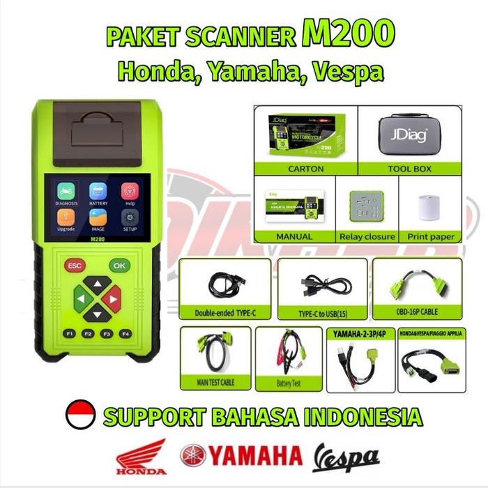 Jual JDIAG M200 Alat diagnostic tool OBD2 Scanner Scaner Motor Injeksi ...