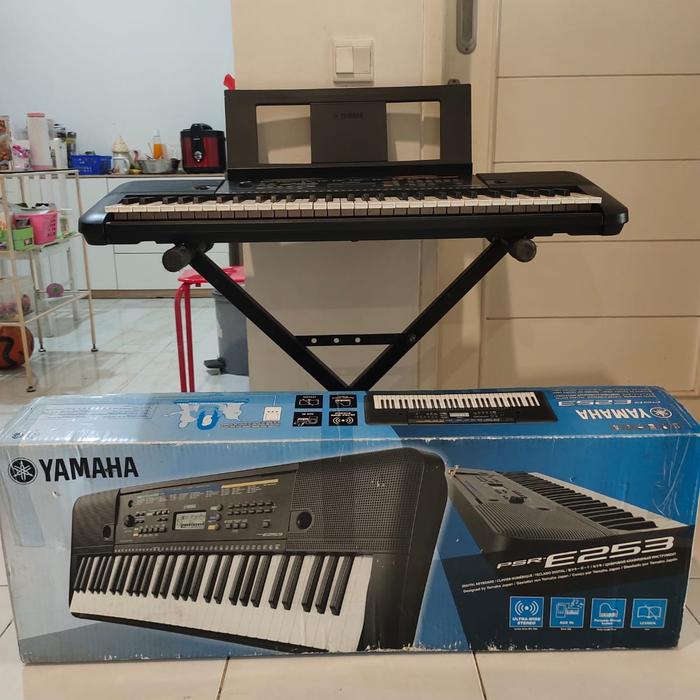 Jual Keyboard yamaha PSR-E253 FULL SET - Kab. Tangerang - Bakmi express official | Tokopedia