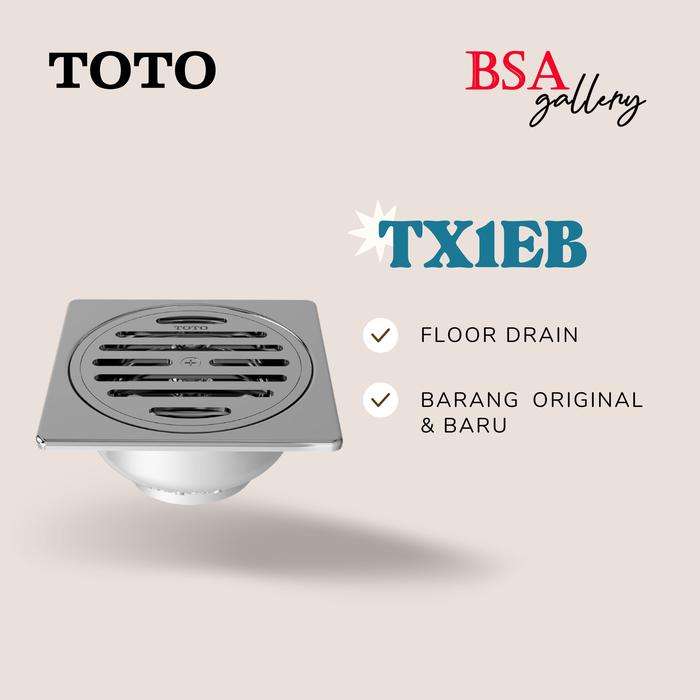 Jual FLOOR DRAIN TOTO TX1EB / SARINGAN GOT ORI TOTO / PEMBUANGAN WC ...