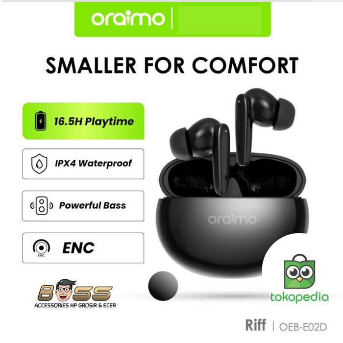 Jual Oraimo TWS True Wireless Stereo Riff Bluetooth Earphone v5.0 OEB ...
