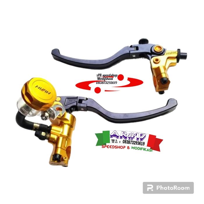 Jual Master rem Nissin SET CNC Gold / SILVER TB pisah Universal - Gold ...
