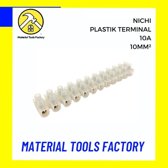 Jual Nichi Terminal Kabel Terminal Block Kabel Warna Putih Ukuran 10mm ...