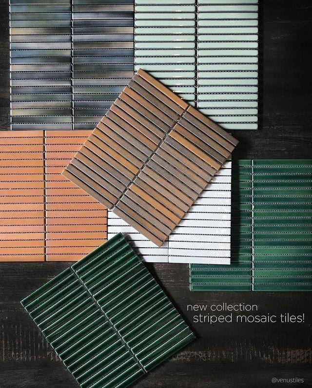 Jual Mosaic Venus Tiles Type Pottery Linea Striped Multi Color - Venus ...