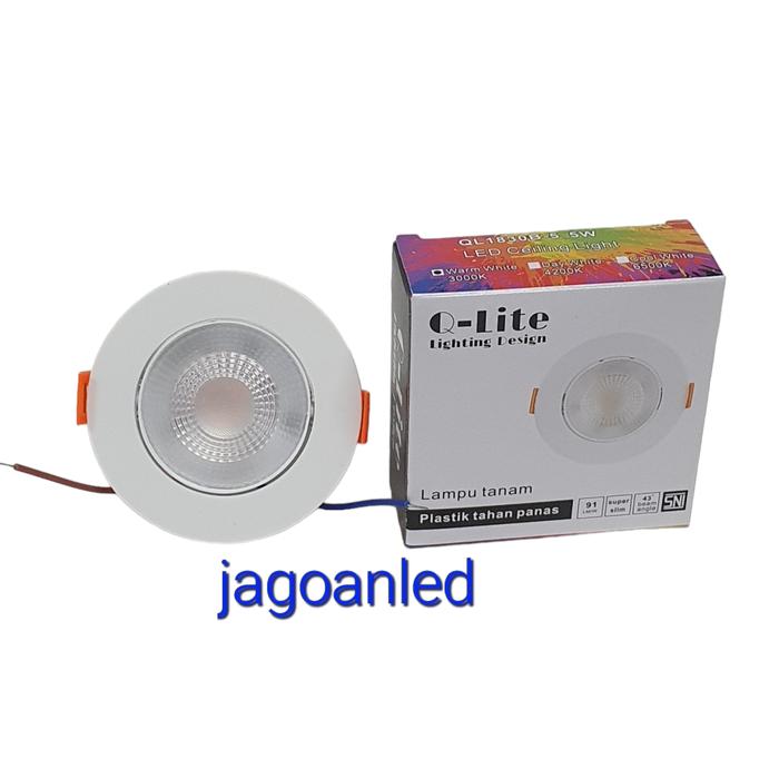 Jual Lampu Downlight Inbow 5 Watt Panel LED Lampu Plafon 5W Q-Lite ...
