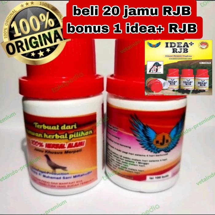 Jual JAMU MERPATI RJB VITAMIN BURUNG DARA KOLONG BALAP TINGGI PIL RJB ...