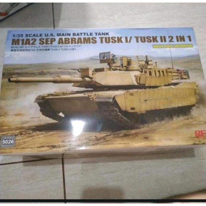 Jual model kit tank M1A2 abrams tusk 1/tusk 2 full interior - Kota ...