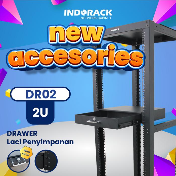 Jual Accessories DR02 Drawer 2U Laci Rack Server With Lock INDORACK - Kota Surabaya - POWER COM ...