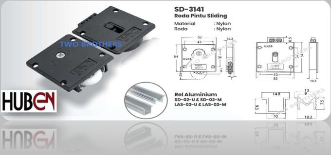 Jual HUBEN SD 3141 - Roda Pintu Sliding - Jakarta Barat - Fitting two ...