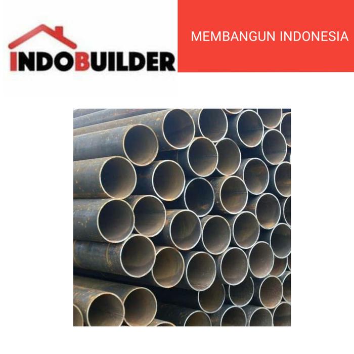 Jual PIPA BESI HITAM 1 INCH SCH 40 WELDED X 6 METER BLACK STEEL PIPE ...