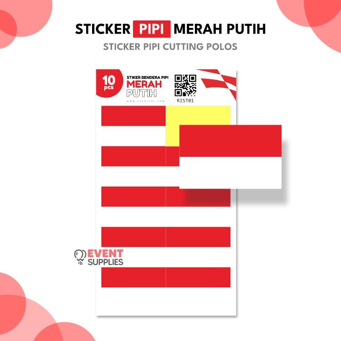 Jual [Besar] Sticker Pipi HUT RI Bendera Merah Putih / Stiker ...