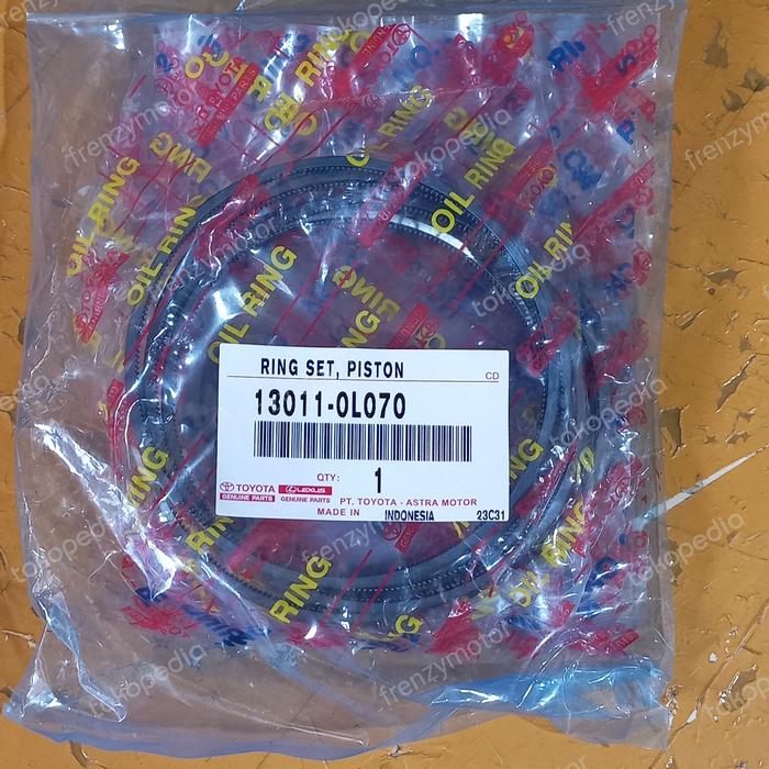 Jual ring piston hilux 2.5 std ring piston hilux 2kd std asli - Kota ...